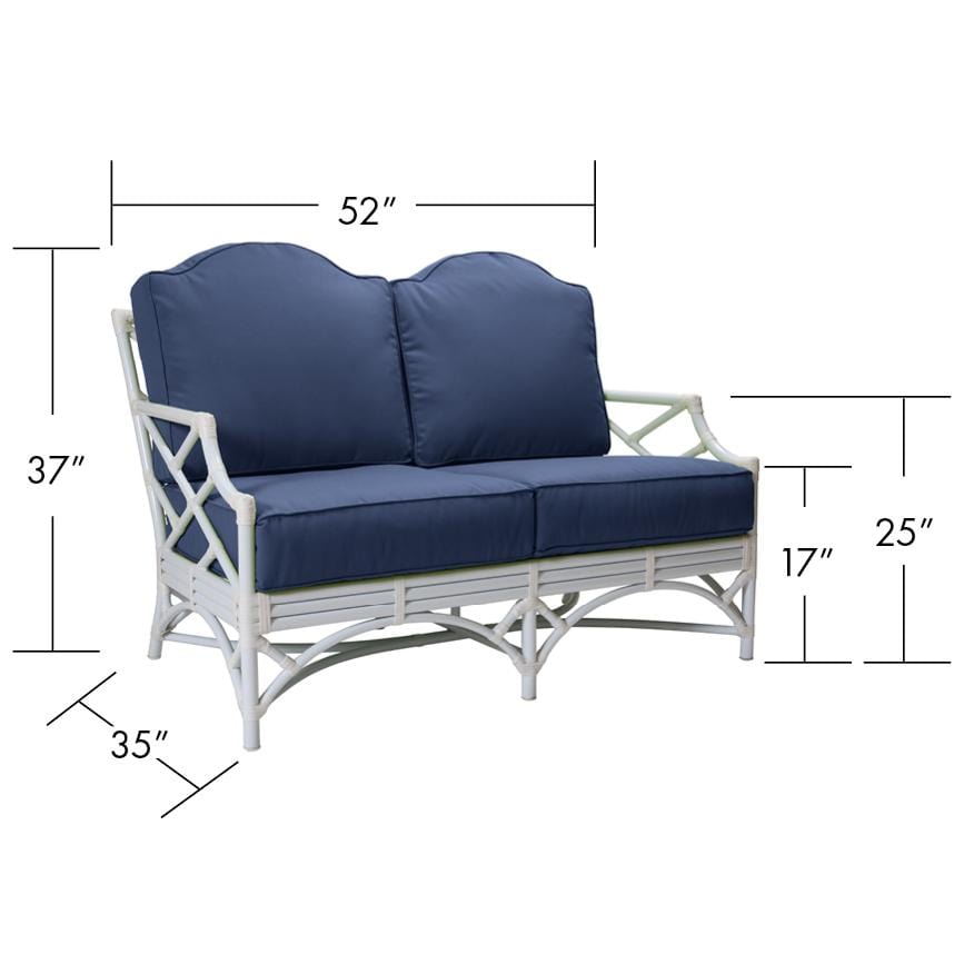 David Francis Chippendale Outdoor Loveseat David Francis Furniture