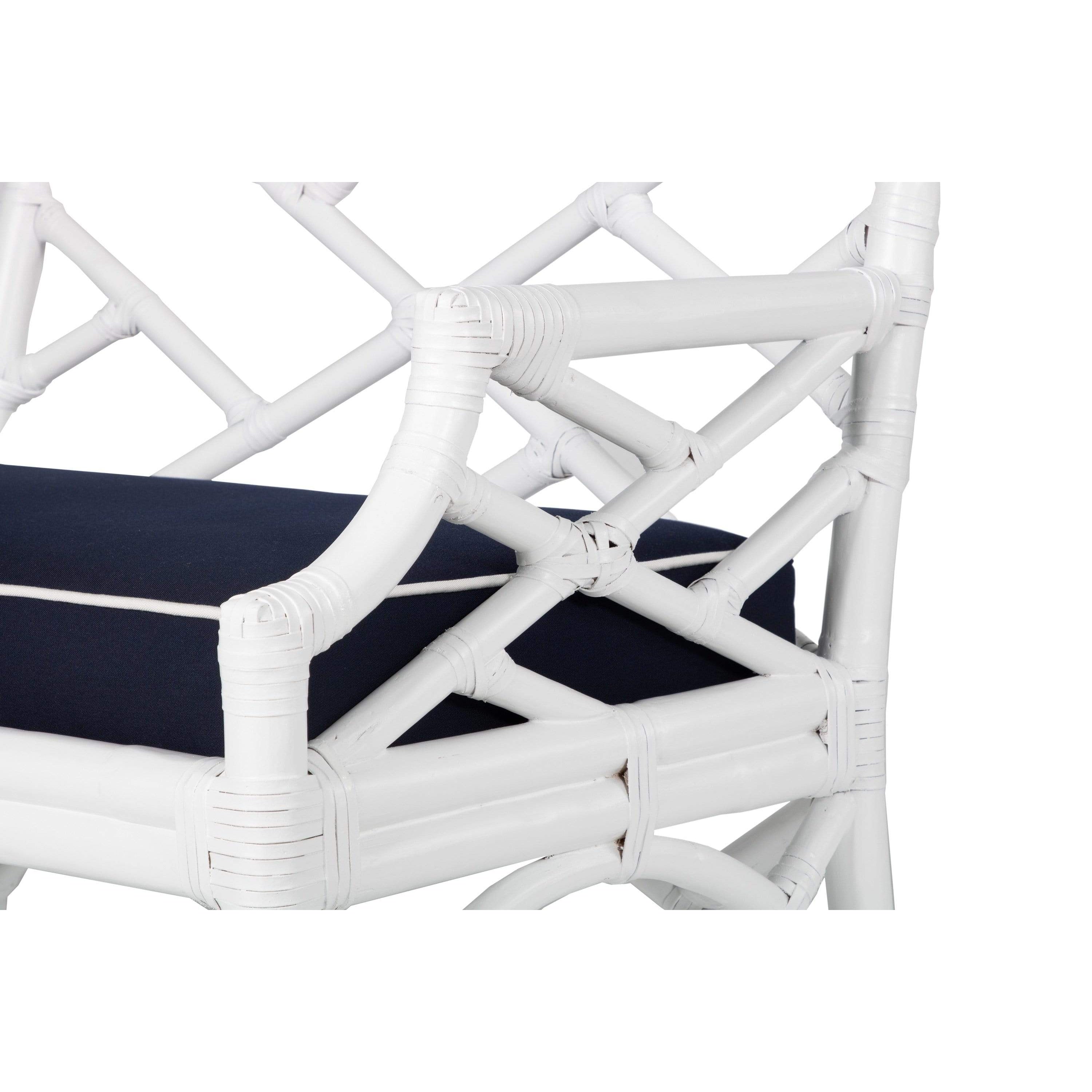 Chippendale Bench White Amazon.com : POLYWOOD CDG48WH Chippendale